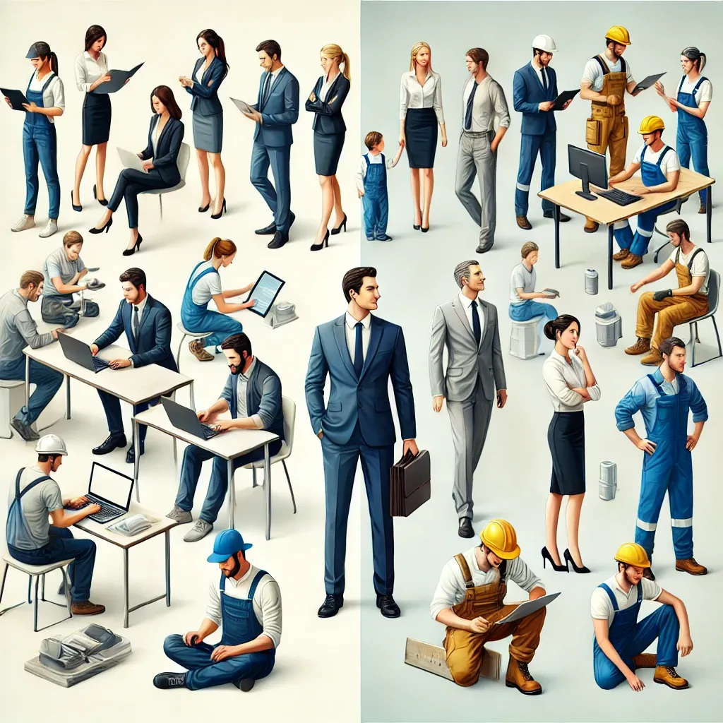 White-Collar and Blue-Collar Workers in a Changing Workforce